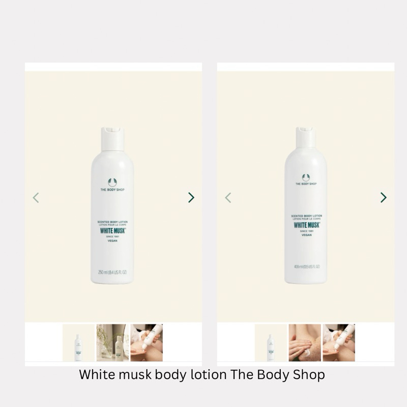 Jual White musk body lotion The Body shop | Shopee Indonesia