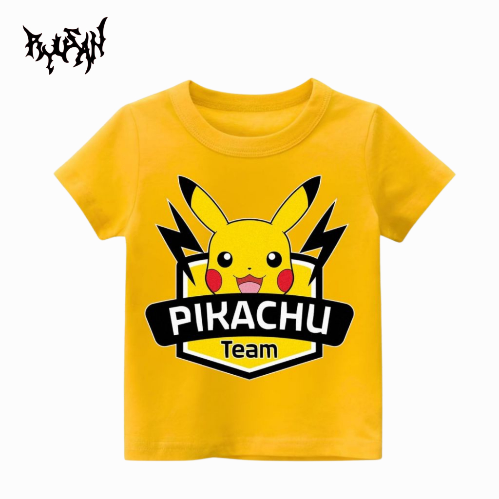Jual Ryusan Kaos Anak Custom Nama Combed 30s Gambar POKEMON series 9 ...