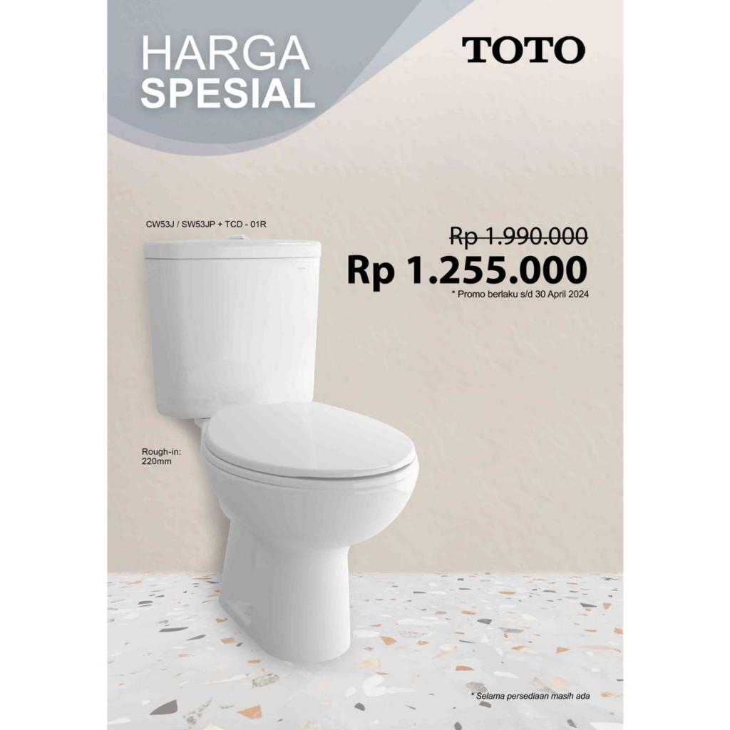 Jual KLOSET TOTO CW53J / SW 53JP + TCD - 01R | Shopee Indonesia