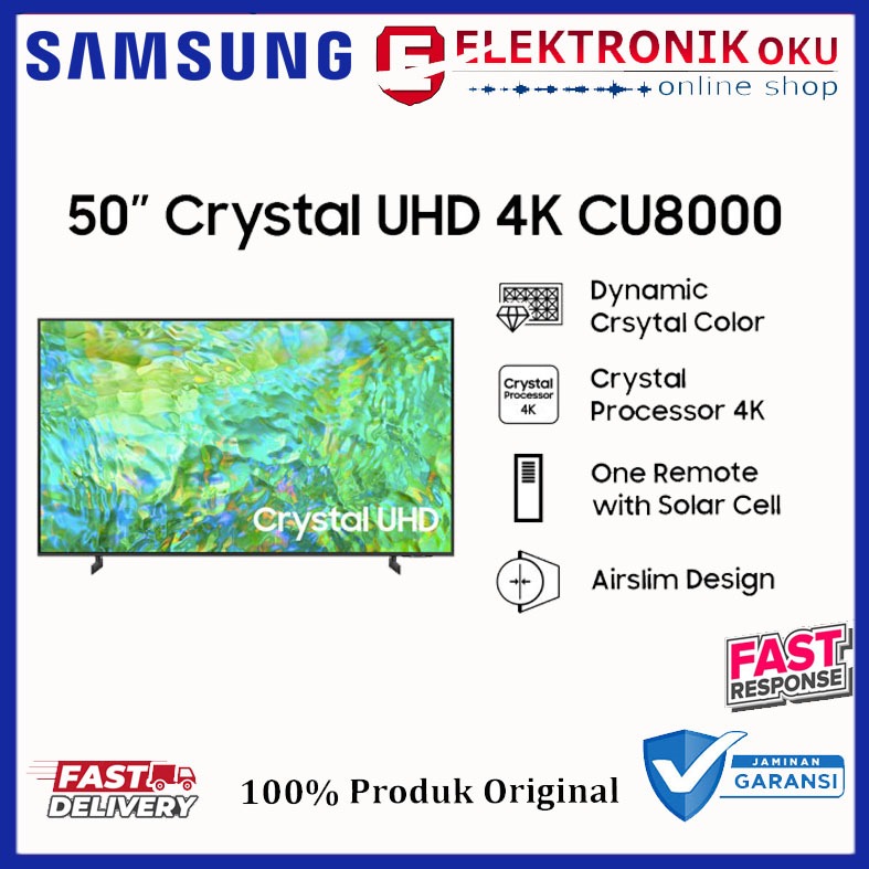 Jual Samsung 50CU8000 50" CU8000 Crystal UHD 4K Smart TV GARANSI RESMI ...