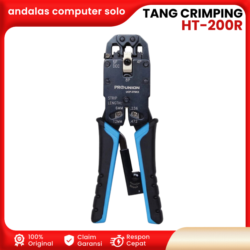 Jual TANG CRIMPING TOOL HT-200R TANG CRIMPING HT200R RJ45 RJ12 RJ11 ...