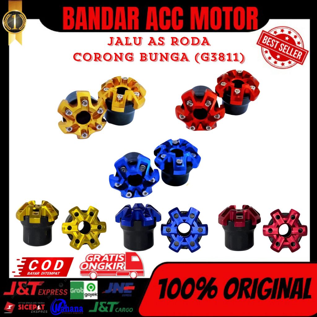 Jual PROMO JALU AS TUTUP RODA DEPAN BELAKANG MODEL CORONG BUNGA (G3811) BELIMBING MOTOR FULL ...