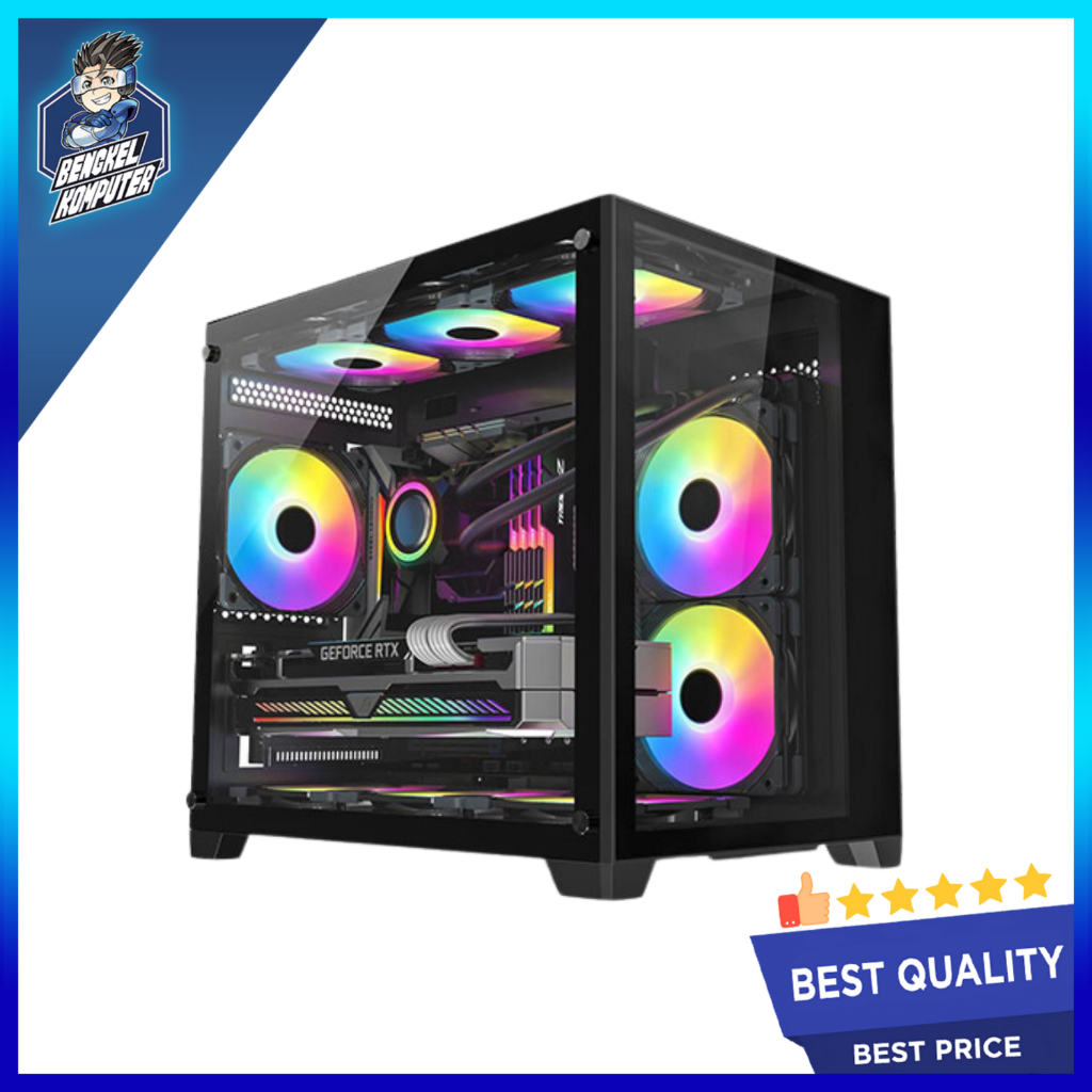 Jual CASING PC NYK NEMESIS T75 TITANS INCLUDE 1 FAN RGB | Shopee Indonesia