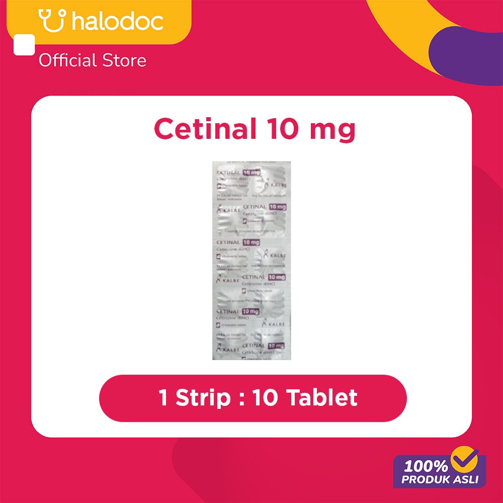 Jual Cetinal 10 Mg 10 Tablet Kunyah | Shopee Indonesia