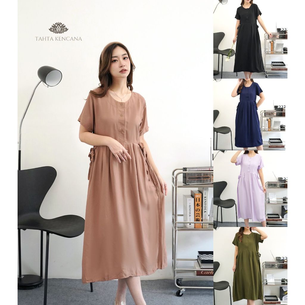 Jual Tahta Kencana - Daster Rayon Rumahan Breecia | Sleepwear Dress ...