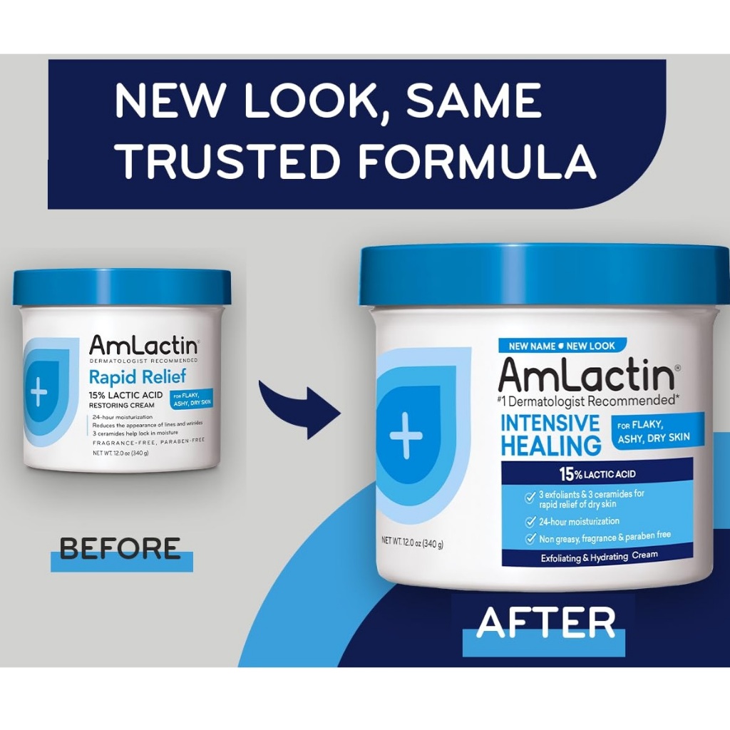 Jual Amlactin Intensive Healing 15% Lactic Acid Cream 340g | Shopee ...