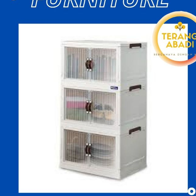 Jual [PROMO] Lemari Plastik Susun Storage Box Napolly Polibox ...