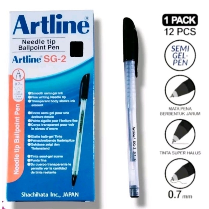 Jual Bolpoint / Bulpen Artline SG-2 semi gell 1 lusin/12 pcs | Shopee Indonesia