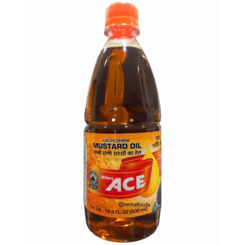 Jual Mustard Oil Kachi Ghani Ace India 500 ML / Minyak Biji Sawi ...