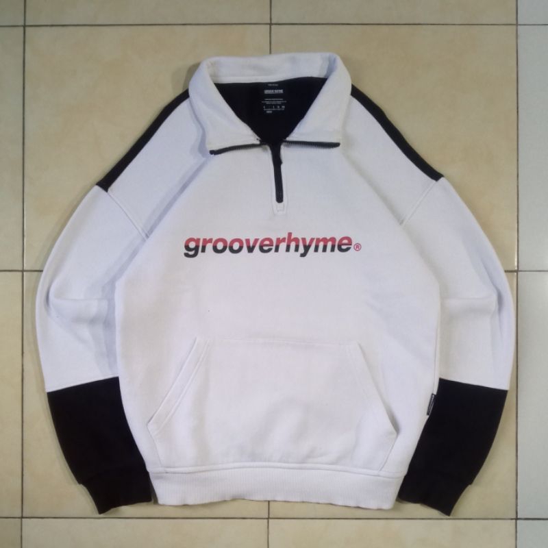 Jual Jacket Half Zip GROOVERHYME Second | Shopee Indonesia