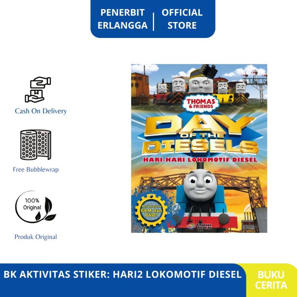 Jual [Erlangga Official] DISKON BUKU : BK AKTIVITAS STIKER: HARI2 LOKOMOTIF DIESEL | Shopee ...
