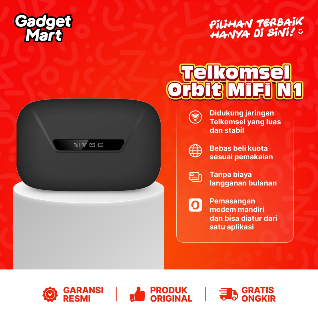 Jual MODEM 4G HKM MIFI N1 ORBIT | Shopee Indonesia