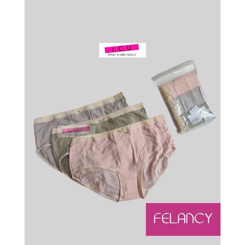 Jual Panty Pack Cotton Celana Dalam Wanita Katun Paket Isi 3 Felancy ...
