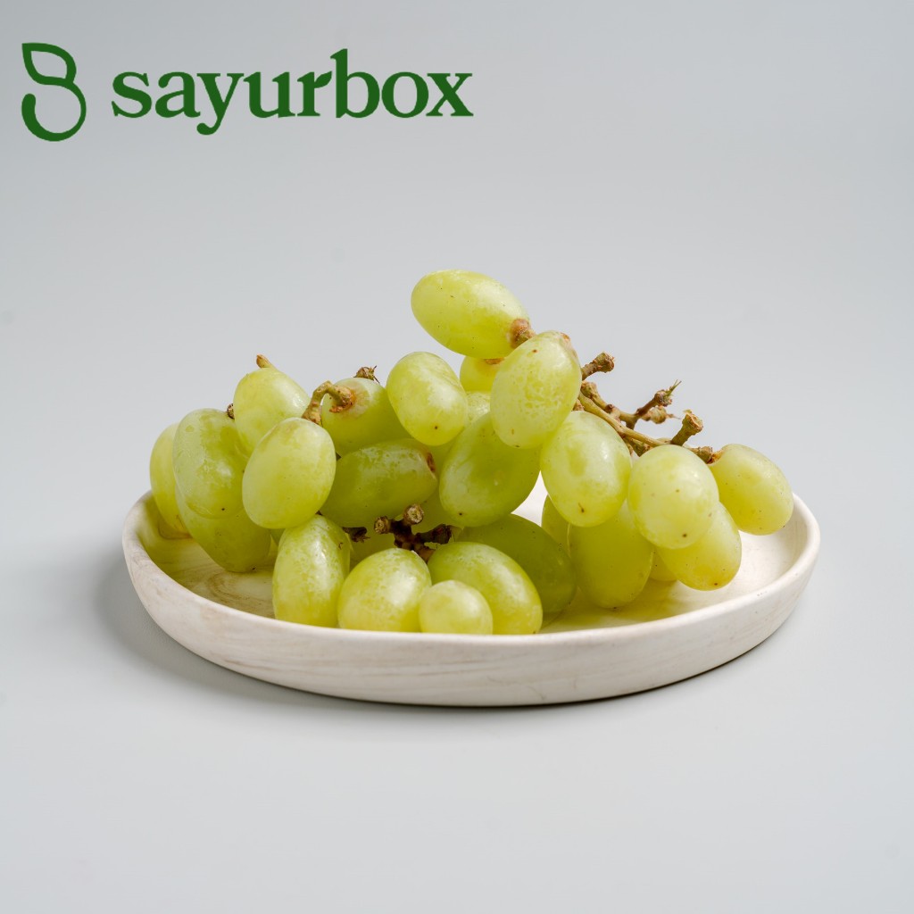 Jual Anggur Hijau Thompson Seedless Impor 250 gram Sayurbox | Shopee ...