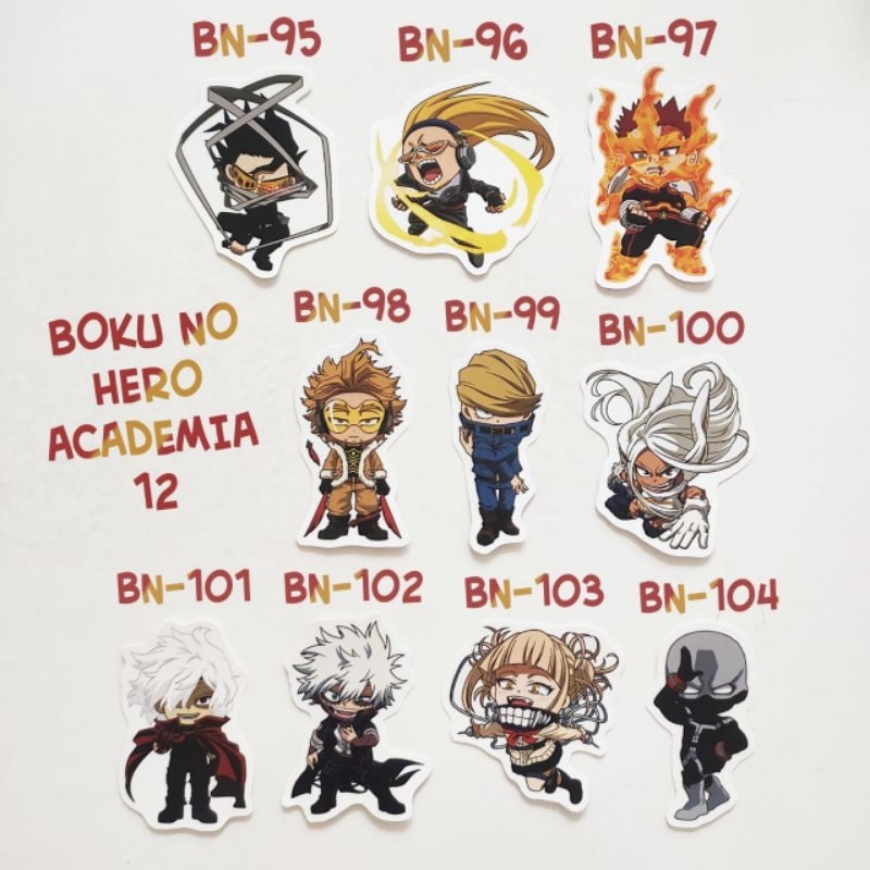 Jual Sticker Anime Boku no Hero Academia 12 My Hero Academia ...