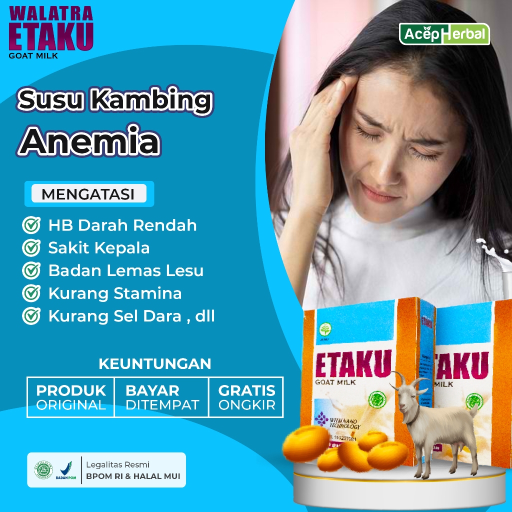 Jual Susu Kambing Etawa Untuk Anemia HB Darah Rendah Penambah ...
