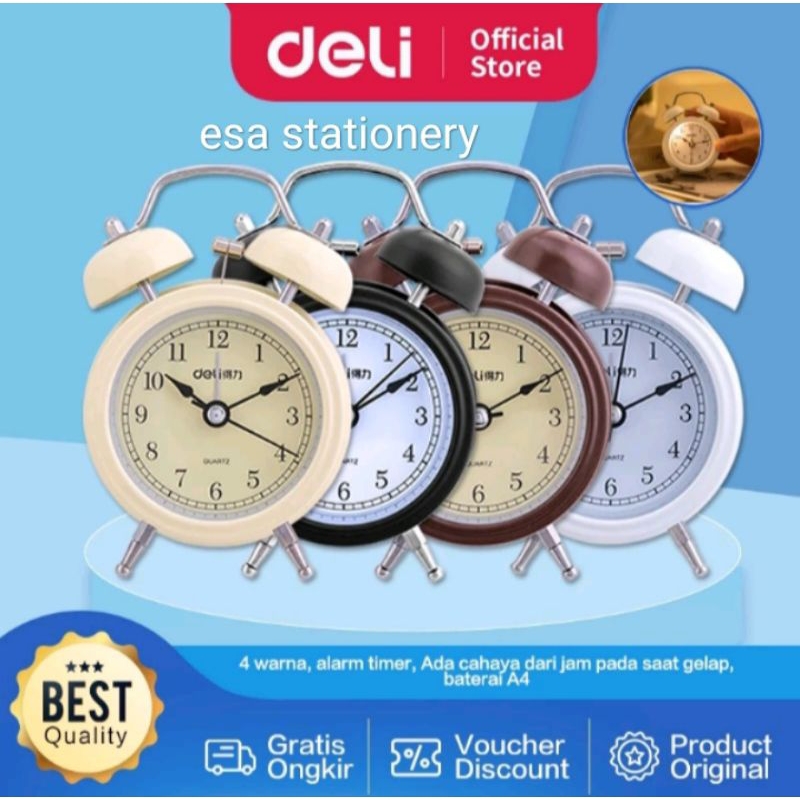 Jual DELI 9024 VINTAGE ALARM CLOCK JAM WEKER JADUL | Shopee Indonesia