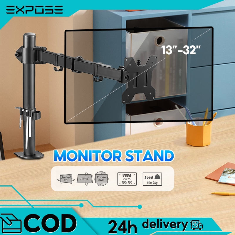 Jual Breket Bracket Monitor stand Single LCD 17-32" Desk Mount monitor ...