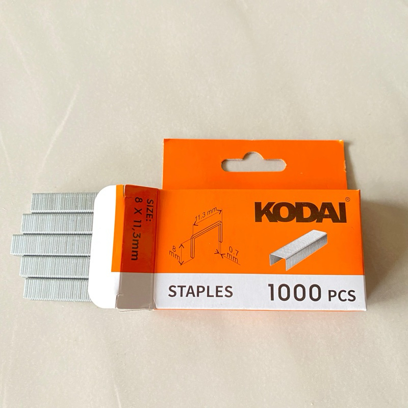 Jual KODAI mata staples tembak Isi staples 8mm x 11,3 mm | Shopee Indonesia