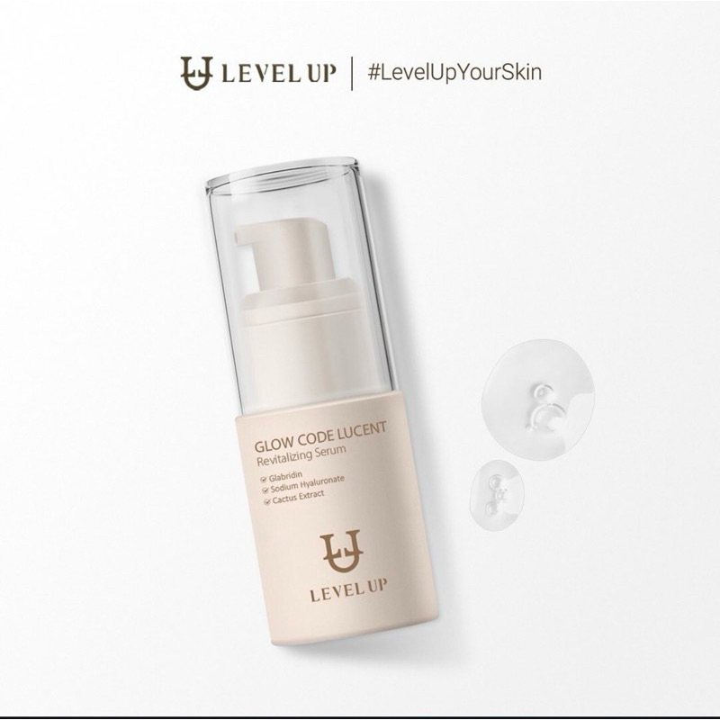 Jual LEVEL UP Glow Code Lucent Revitalizing Serum 30ml | Shopee Indonesia