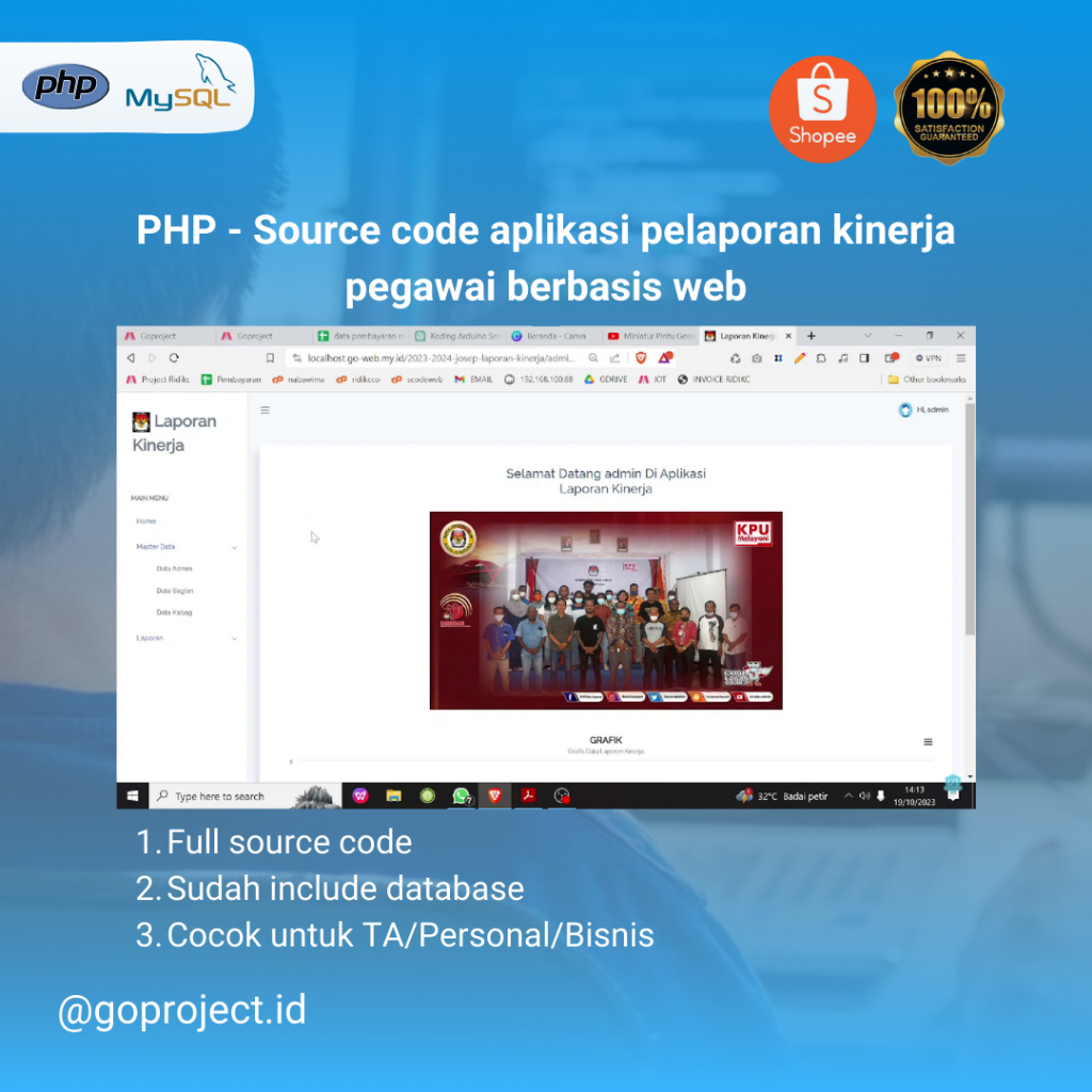 Jual PHP - Source code aplikasi pelaporan kinerja pegawai berbasis web ... Jual PHP - Source code aplikasi pelaporan kinerja pegawai berbasis web ...