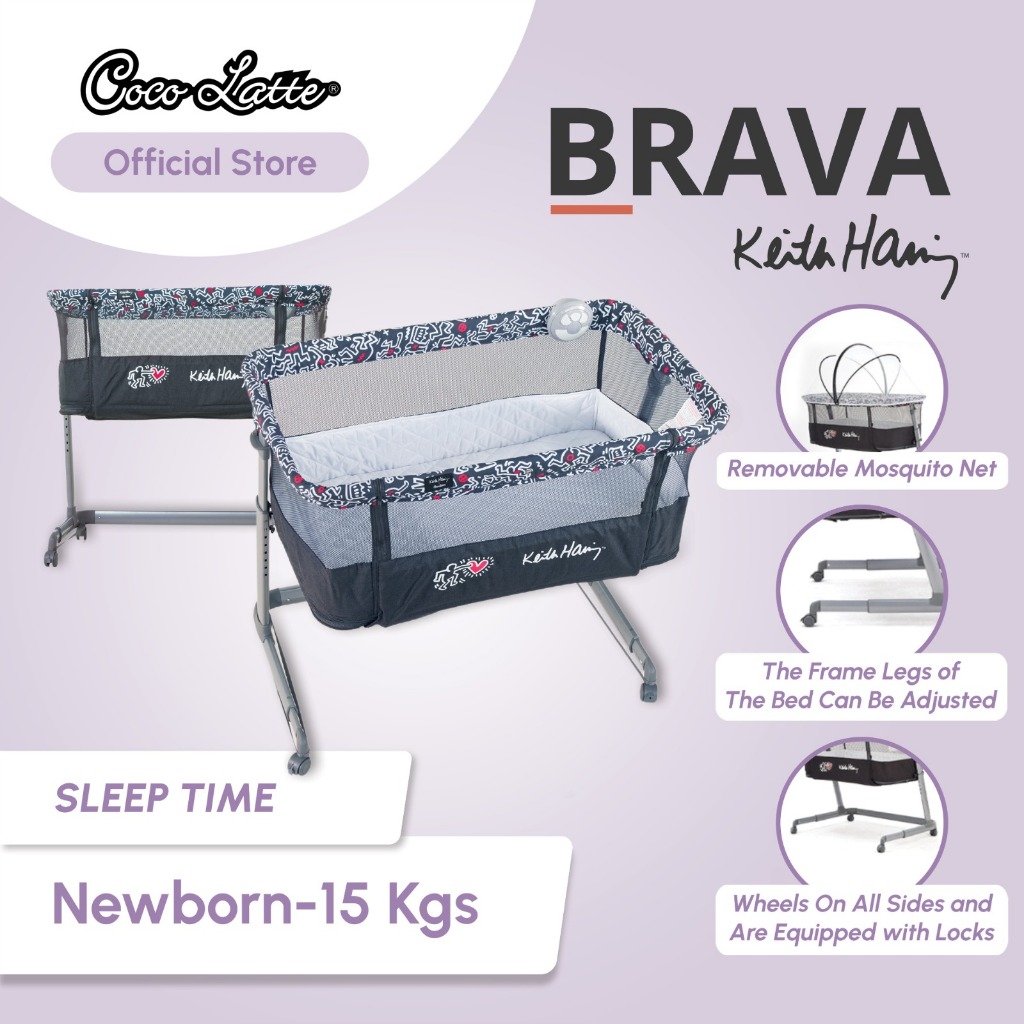 Jual COCOLATTE | KEITH HARING Brava Black Baby Box | Shopee Indonesia