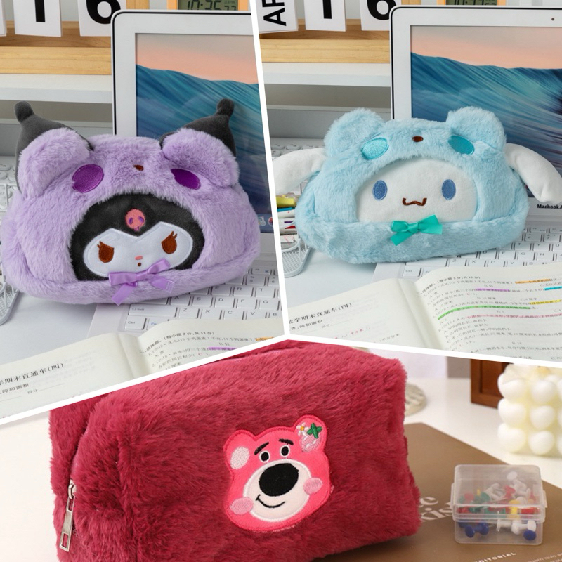 Jual Pouch Tempat Pensil Sanrio Cute Lotso Makeup Bag | Shopee Indonesia