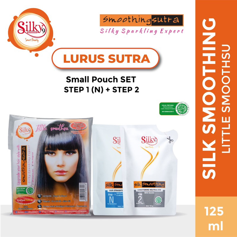 Jual SILKY9 PRO Little Silk Smoothing Double Keratin set (step 1+step2 ...