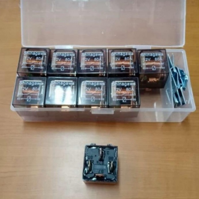 Jual modul relay klakson tranparan 80A lampu led kaki 4 | shinagawa ...
