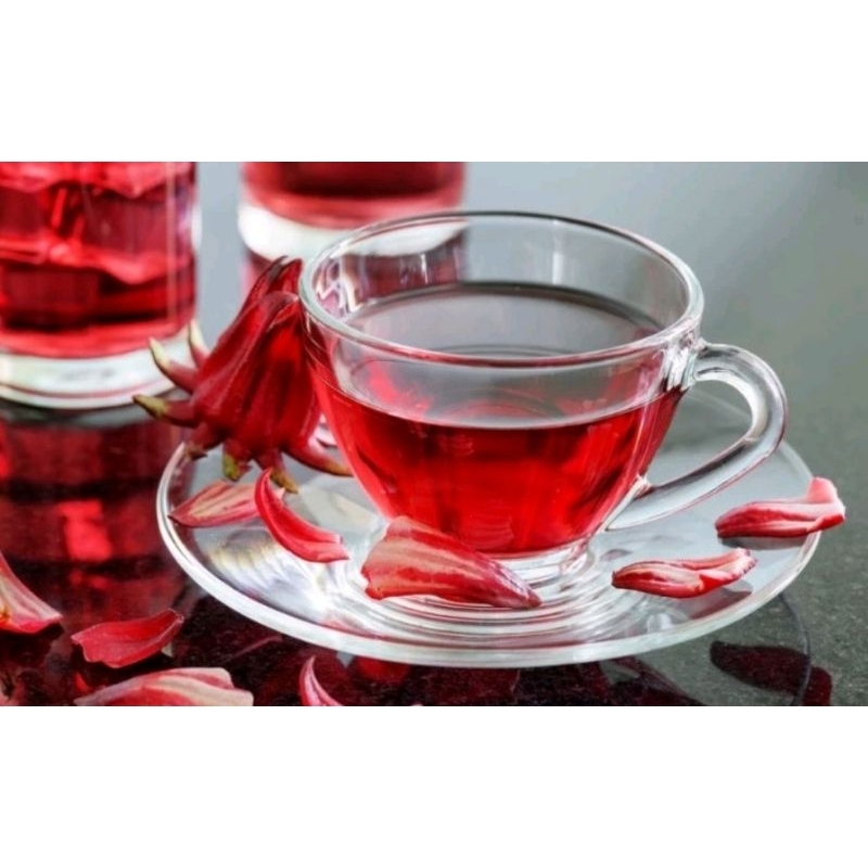 Jual HS Teh Seduh Bunga Rosella MERAH Rosela MERAH red rosella/hibiscus ...