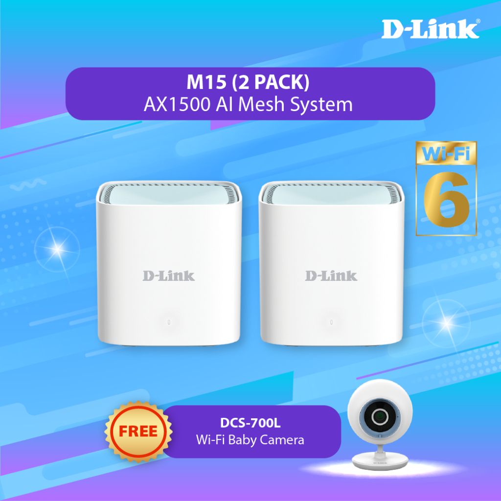 Jual D-Link M15-2 EAGLE PRO AI Whole Home WIFI-6 AX Gigabyte Mesh ...