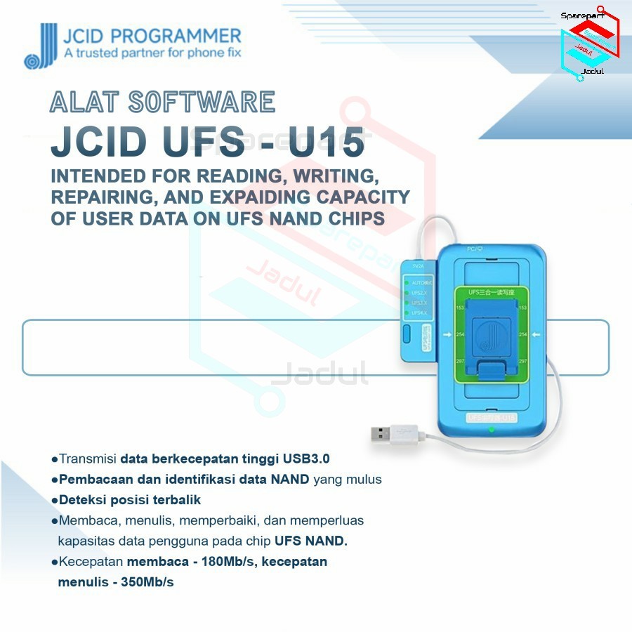 Jual ALAT SOFTWARE JCID UFS PROGRAMMER - U15 ORIGINAL | Shopee Indonesia