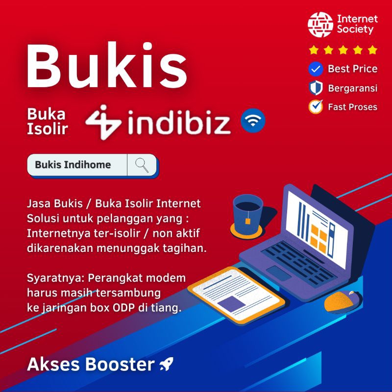 Jual Bukis / Buka Isolir Indibiz | Speed 50 - 300 Mbps | Solusi untuk ...