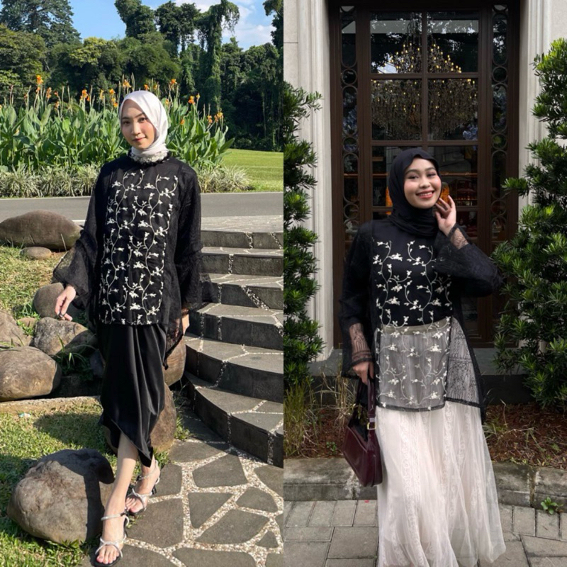 Jual Seyha - Zamira Outer Brukat Wanita Lengan Panjang - Outer Kondangan Hijab Friendly - Outfit ...