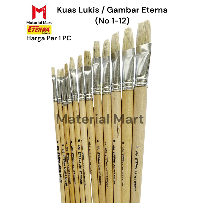 Jual Kuas Lukis Eterna | Kuas Gambar Eterna | Artist Paint Brush ...