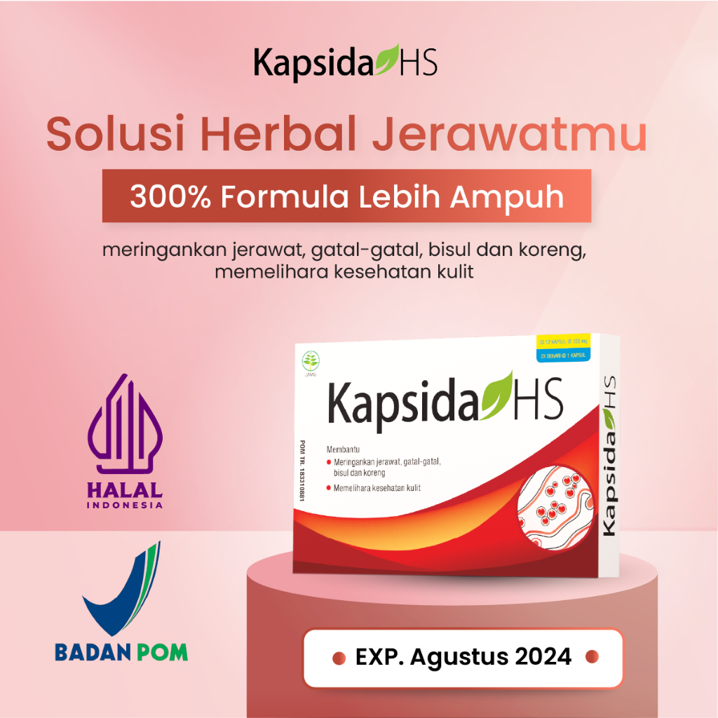 Jual EXP 2024!! Kembang Bulan Kapsida HS 12 Kapsul - Obat Jerawat Gatal ...