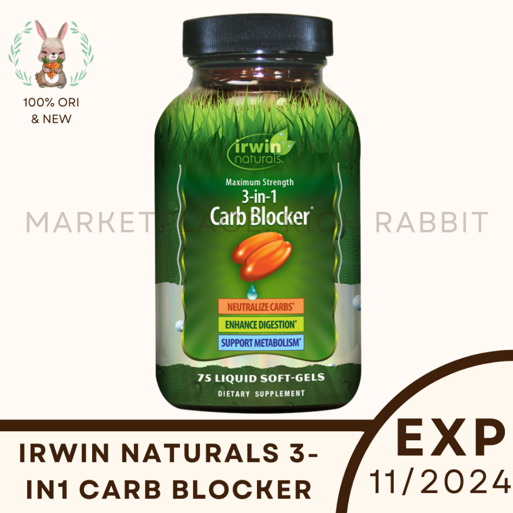Jual Irwin Naturals Maximum Strength 3 in 1 Carb Blocker Metabolism ...