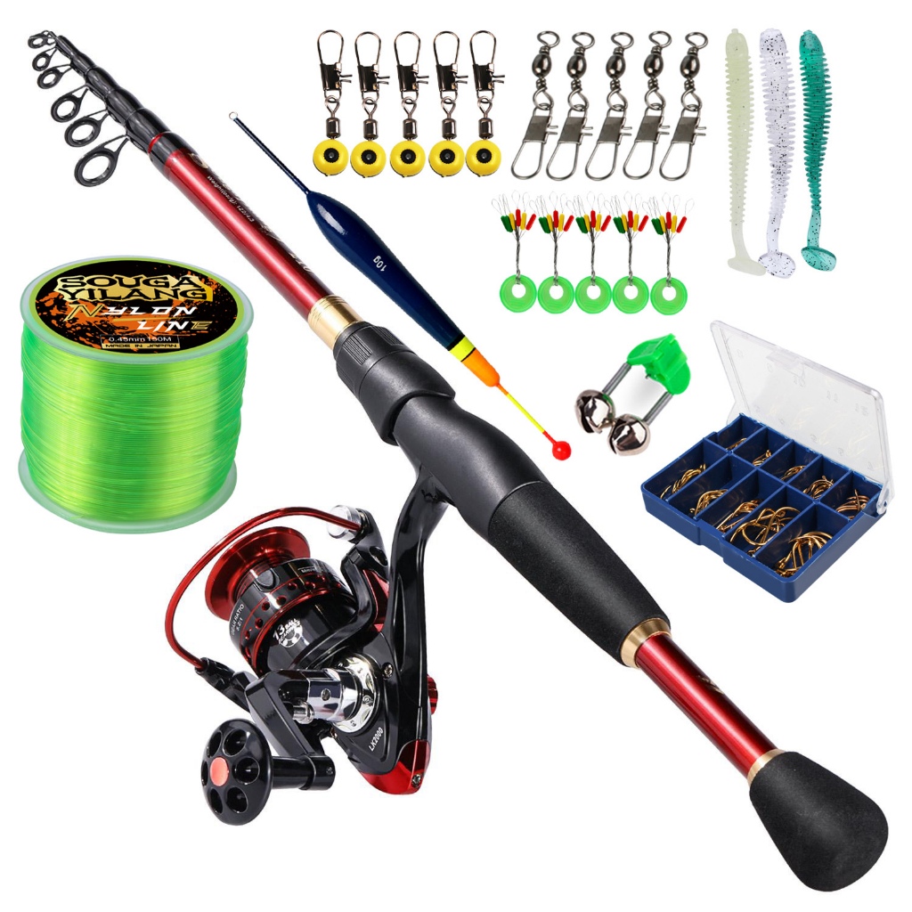 Jual Pancing Set Joran Pancing 1.8M-2.4M Ultralight Weight Spinning ...