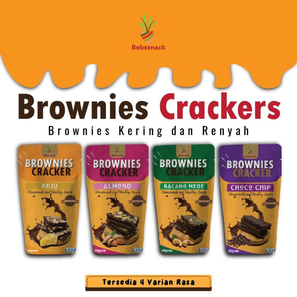 Jual Beb's Snack Brownies Cracker (Keripik Brownies) Crispy & Crunchy ...