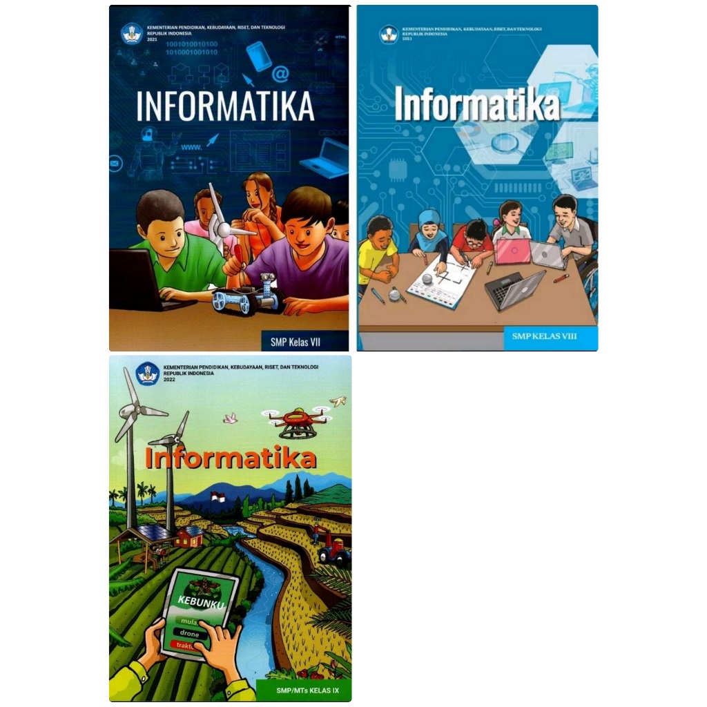 Jual BUKU PAKET INFORMATIKA KURIKULUM MERDEKA PENERBIT KEMENDIKBUD ...
