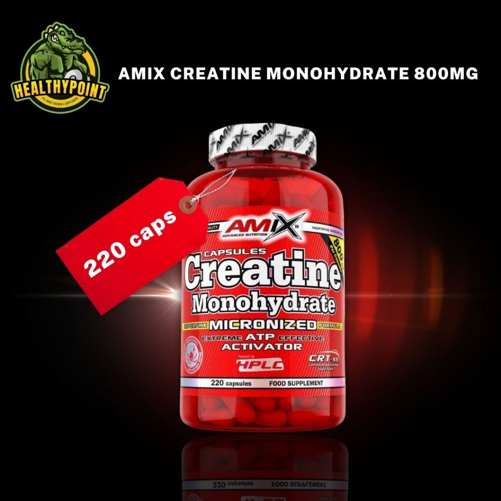 Jual AMIX CREATINE MONOHYDRATE 800MG 220 CAPSULES | Shopee Indonesia