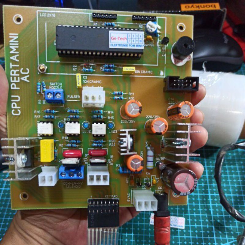 Jual Modul CPU Pom Mini Pertamini Program Atmega 32a Full Komponen ...