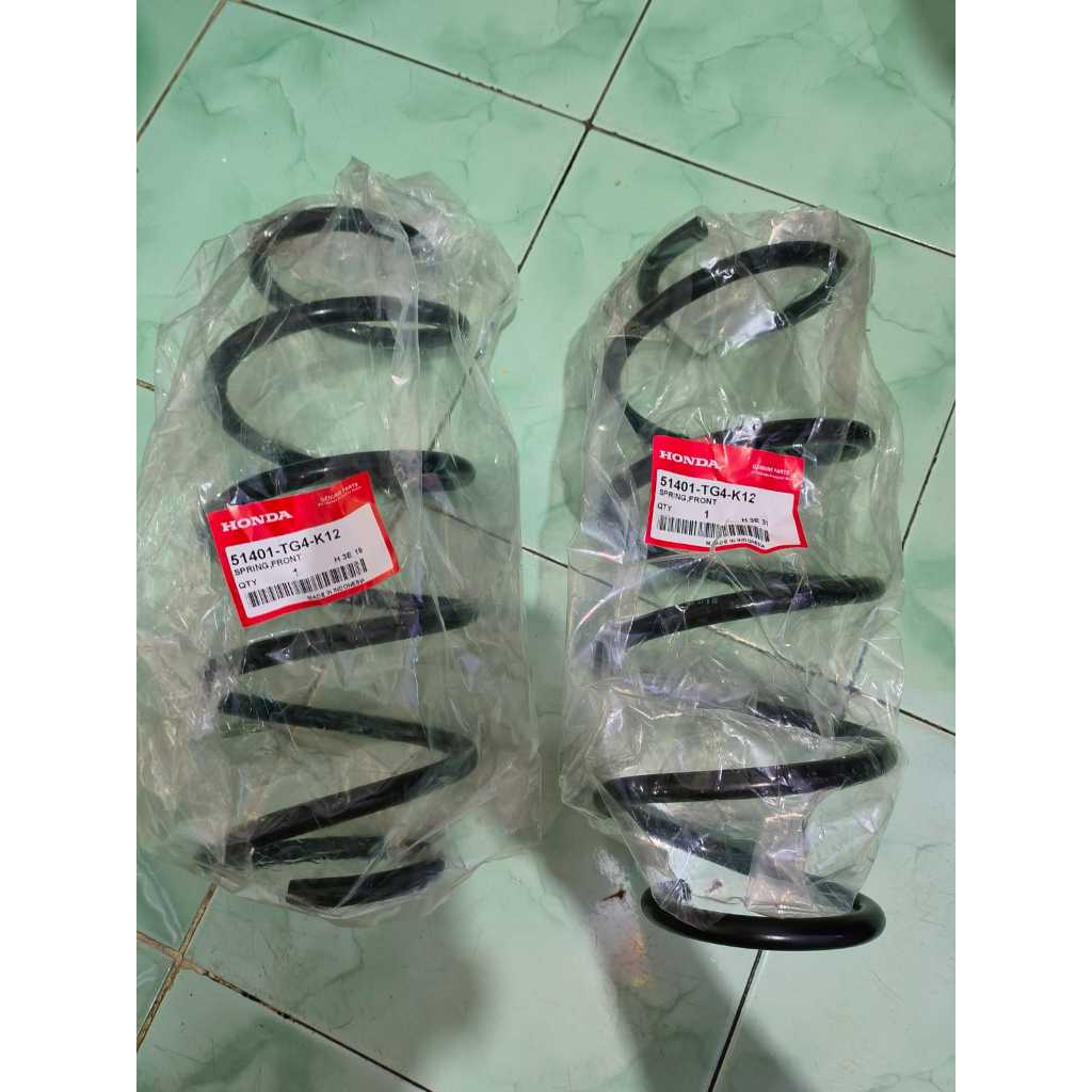 Jual Front coil Spring Per Keong Spiral Shock BReaker Depan Brio E S RS ...