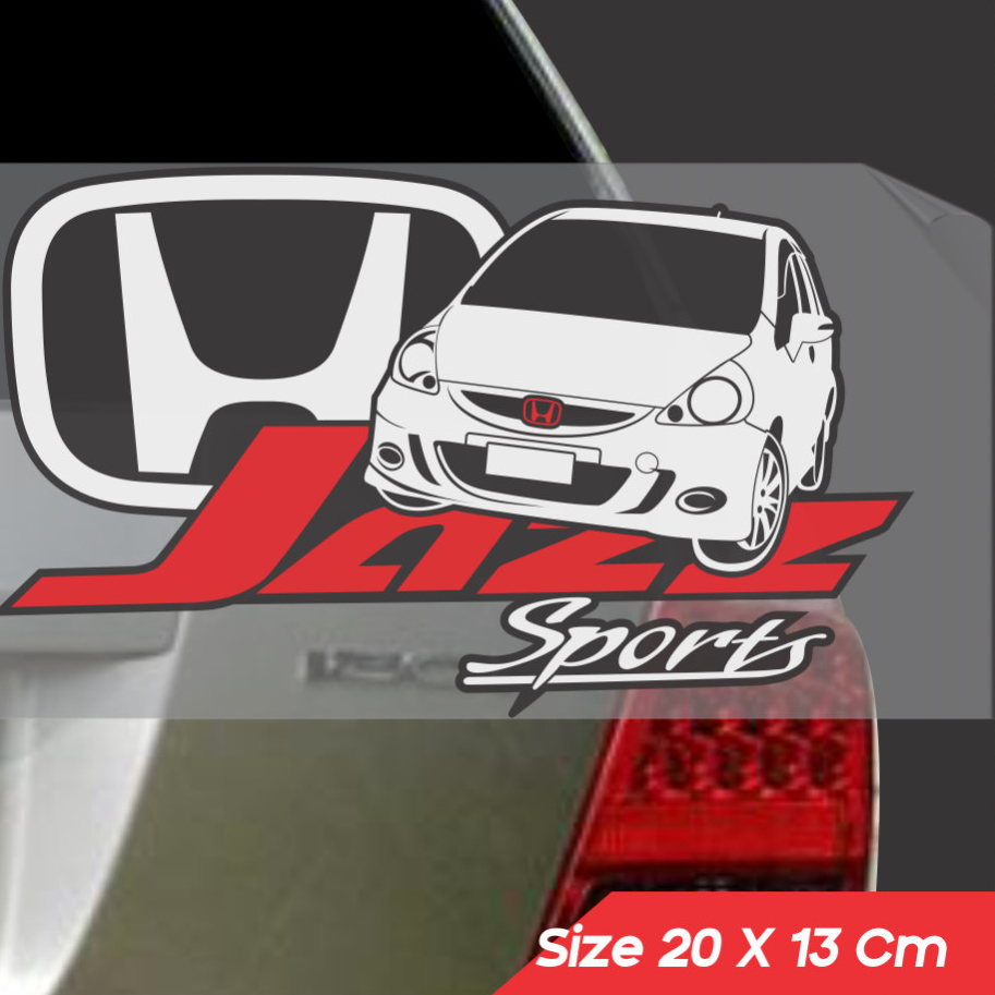 Jual Stiker Variasi Kaca Mobil Honda Jazz cutting 2 lapis | Shopee ...