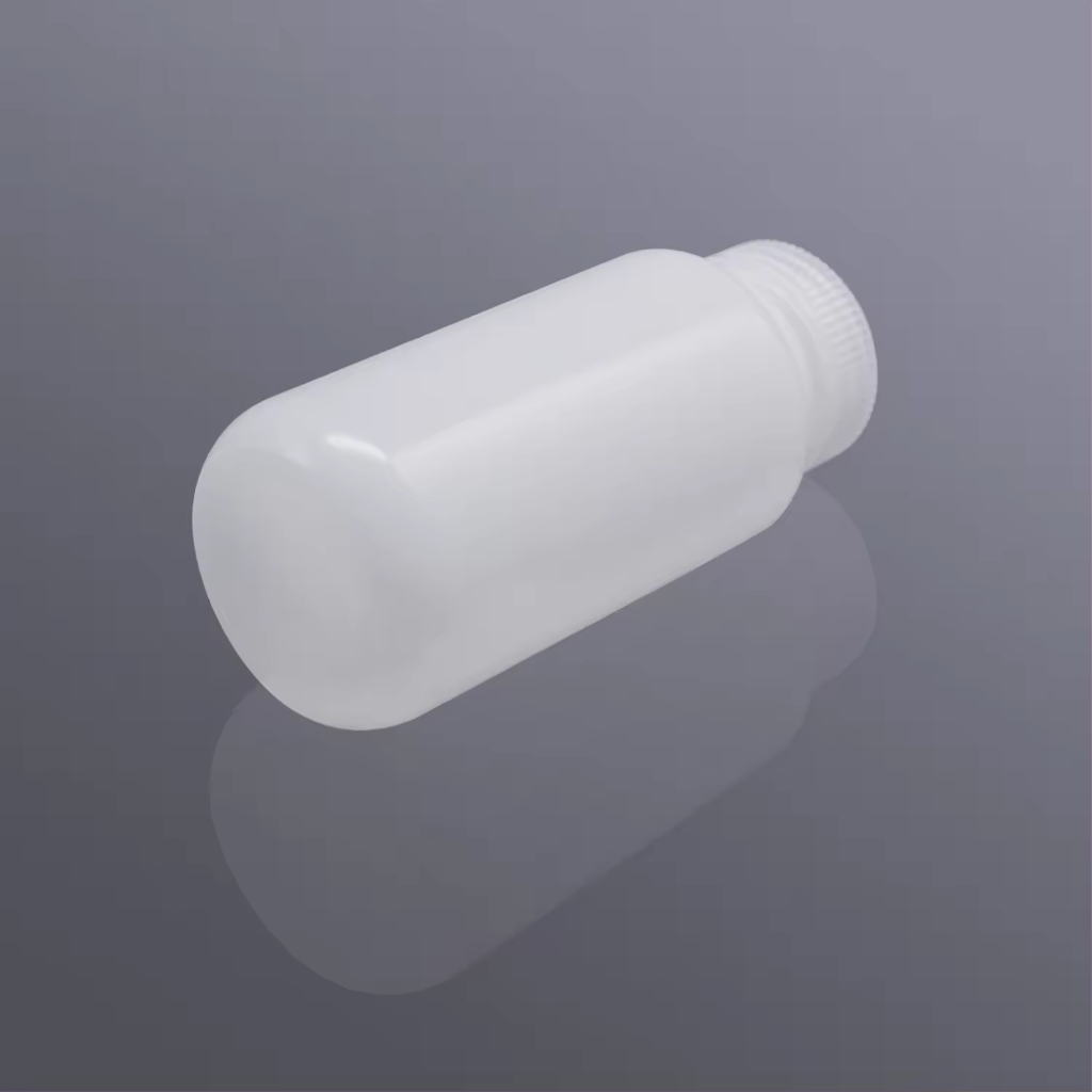 Jual Plastic reagent bottle wide mouth, polypropylene PP natural colour ...