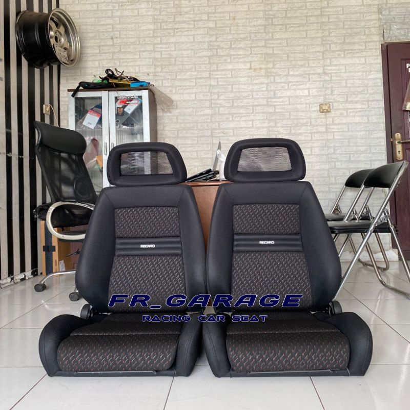 Jual JOK MOBIL RACING RECARO LX HITAM BINTIK MERAH / JOK RACING MOBIL ...