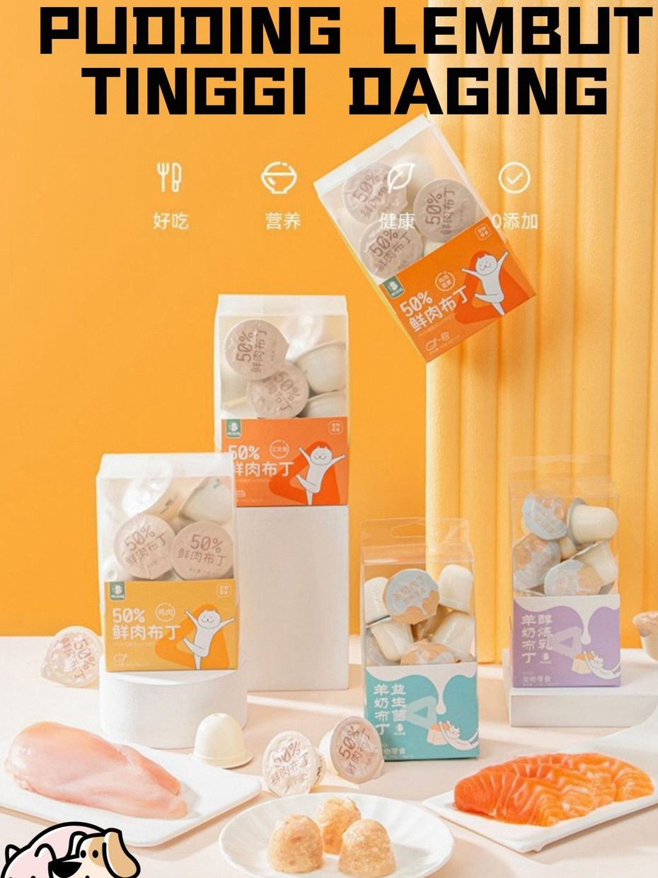 Jual Makanan Kucing Pudding Susu dan Daging Tinggi Protein 25gr ...