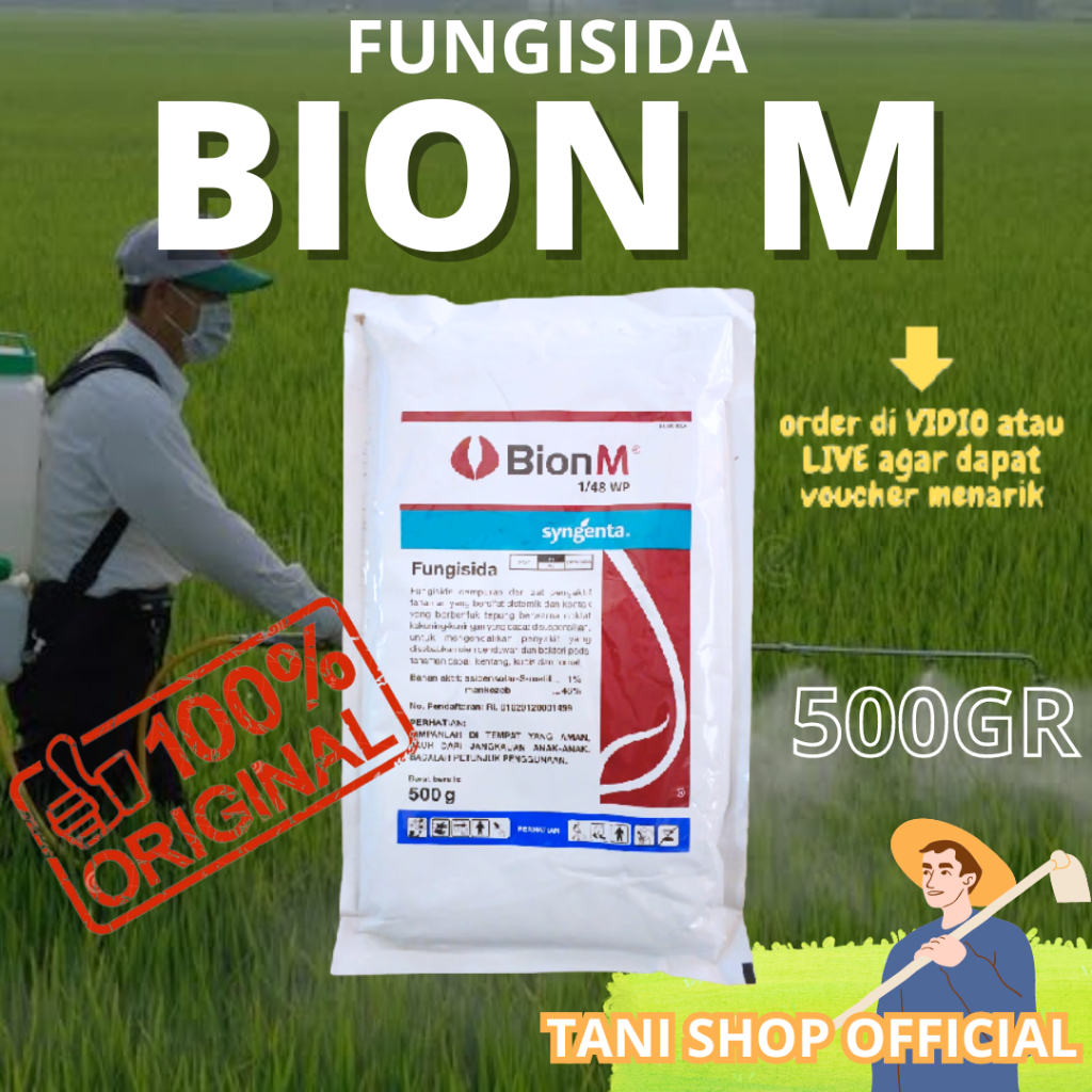 Jual fungisida bion m 500gr asli original | Shopee Indonesia