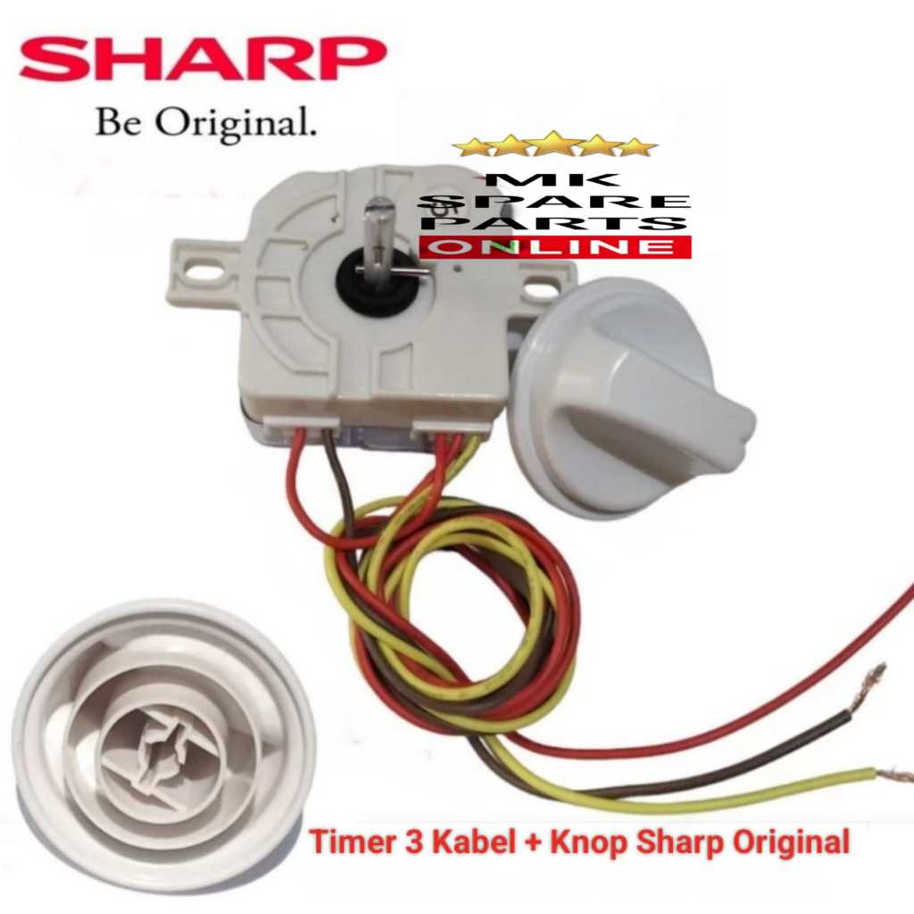 Jual 1 SET Timer Mesin Cuci 3 Kabel + Knop Putaran Timer Mesin Cuci ...