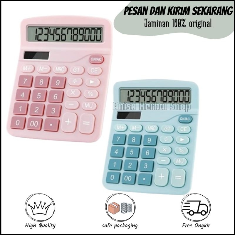 Jual Kalkulator Warna Pastel Kalkulator Alat Hitung Electronic ...